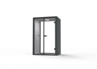 China Indoor Soundproof Cabin 5+5mm Laminated Glass Aluminum Alloy Frame Modular Silent Pod for sale