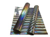 China Recyclable Metallized Holographic Paper 100-450 gsm Custom Sheets Rolls Eco Friendly for sale