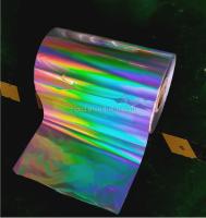 China Seamless Rainbow Holographic PET Lamination Film 15 Micron Wet Lamination for sale