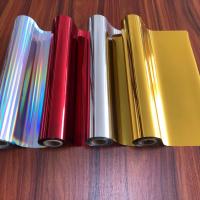 China Holographic Toner Reactive Foil 12 Micron PET for Laser Printer Card Making 320mm for sale