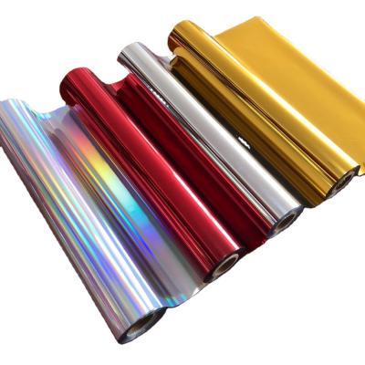 China PET Cold Stamping Foil 12 Micron Holographic Toner Foil for Paper 320mm for sale