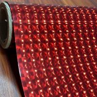 China Red 3D Lens Film BOPP Holographic Lamination Film 60-100°C for Moisture Proof Packaging for sale