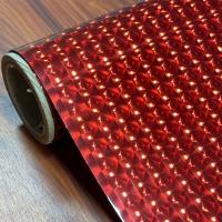 China Red 3D Lens Film BOPP Holographic Lamination Film 60-100°C for Moisture Proof Packaging for sale