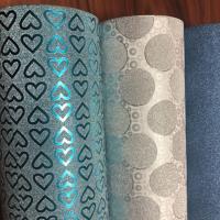 China Thermal CPP Embossed Pattern Glitter Lamination Film 110-120 Micron 1020-1300mm Width for sale