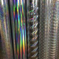 China Rainbow Pattern Cold Stamping Foil / Holographic Hot Stamping Foil For Packaging Decoration for sale