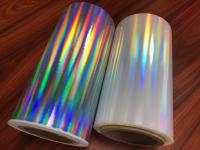 China Transparent BOPP Holographic Packaging Film For UV Casting Cure Packaging for sale