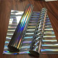 China Clear PET Holographic Film 23 Micron for Christmas Gift Box Decoration Packaging for sale