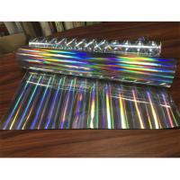 China Clear PET Holographic Film 23 Micron for Christmas Gift Box Decoration Packaging for sale