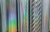 China Clear PET Holographic Film 23 Micron for Christmas Gift Box Decoration Packaging for sale