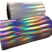 China Clear Holographic PET Thermal Lamination Film 60-100°C for Moisture Proof Printing for sale