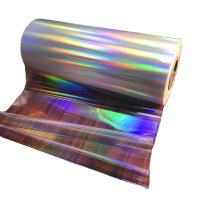 China Clear Holographic PET Thermal Lamination Film 60-100°C for Moisture Proof Printing for sale