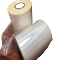 China Transparent BOPP Holographic Thermal Lamination Film 25 Micron for Gift Packing for sale
