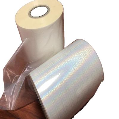 China Transparent BOPP Holographic Thermal Lamination Film 25 Micron for Gift Packing for sale
