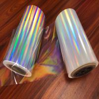 China Transparent BOPP Holographic Thermal Lamination Film 25 Micron for Gift Packing for sale