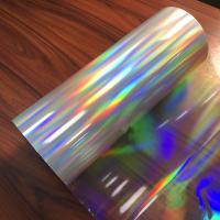 China Transparent BOPP Holographic Thermal Lamination Film 25 Micron for Gift Packing for sale