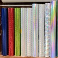 China Festival Wrapping Holographic Film Multi Patterns Design 2000mm/roll - 6000m/roll for sale
