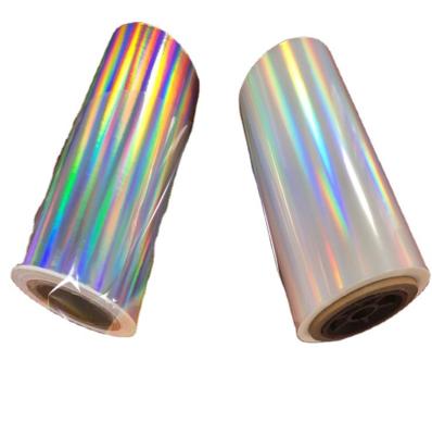 China Transparent Rainbow Holographic BOPP PET Lamination Film 60-100°C for Labels Stickers for sale