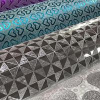 China Thermal Glitter Transparent Lamination Film Roll 110 Micron 1020mm for Printing Paper Board for sale