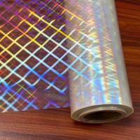 China Soft Hardness Transparent Holographic Film For Small Grid Packaging for sale
