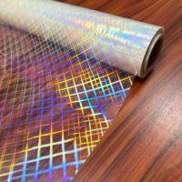 China Soft Hardness Transparent Holographic Film For Small Grid Packaging for sale