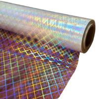 China Small Grid Holographic BOPP Laminating Film Roll 60-100°C Moisture Proof for Gift Craft for sale