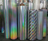 China Self Adhesive Transparent Holographic Film Roll 23-25 Micron BOPP PET for Packaging Decoration for sale