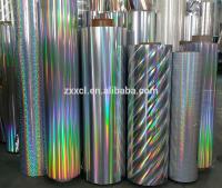 China Self Adhesive Transparent Holographic Film Roll 23-25 Micron BOPP PET for Packaging Decoration for sale