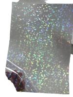 China Transparent Self Adhesive Holographic Sticker Film 25 Micron Waterproof Iridescent Lamination for sale