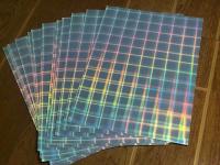 China Inkjet Printable Waterproof Holographic Hologram Sticker Paper 215mm x 762mm Self Adhesive Industrial for sale