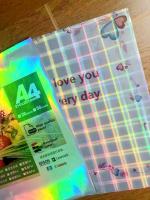 China Inkjet Printable Waterproof Holographic Hologram Sticker Paper 215mm x 762mm Self Adhesive Industrial for sale