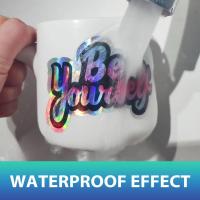 China Inkjet Printable Waterproof Holographic Hologram Sticker Paper 215mm x 762mm Self Adhesive Industrial for sale