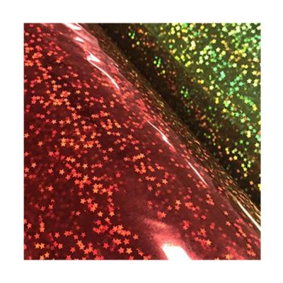 China Custom Soft Holographic Film BOPP PET 18 Micron 1800mm for Christmas Decoration Packaging for sale