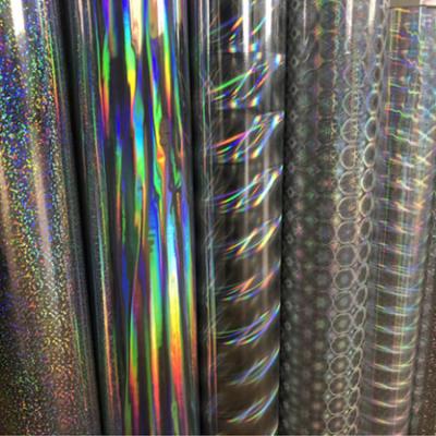 China Transparent Self Adhesive BOPP Holographic Transfer Film 18-22mic Moisture Proof Packaging for sale