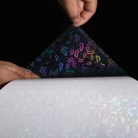 China A4 Holographic Sticker Paper Waterproof BOPP Self-Adhesive Film for Inkjet Printers 215mm for sale
