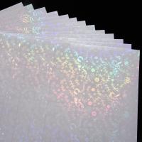 China A4 Holographic Sticker Paper Waterproof BOPP Self-Adhesive Film for Inkjet Printers 215mm for sale