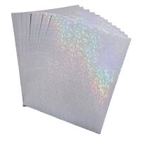 China Customizable Holographic Self-Adhesive Film for Inkjet Printing 215mm x 300m Roll for sale