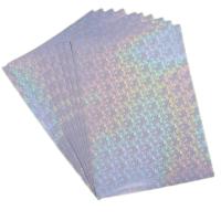 China A4 Holographic Sticker Paper Waterproof Self Adhesive Vinyl for Inkjet Printer 215mm x 762mm for sale