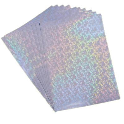 China A4 Holographic Sticker Paper Waterproof Self Adhesive Vinyl for Inkjet Printer 215mm x 762mm for sale