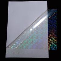 China A4 Holographic Sticker Paper Waterproof Self Adhesive Vinyl for Inkjet Printer 215mm x 762mm for sale