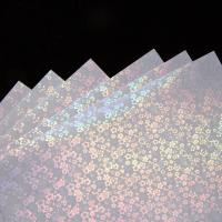 China A4 Holographic Sticker Paper Waterproof Self Adhesive Vinyl for Inkjet Printer 215mm x 762mm for sale