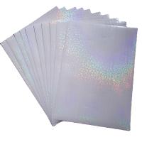 China A4 Holographic Cold Lamination Film Self-Adhesive Transparent PP PVC Sheet for Durable Lamination 215mm for sale