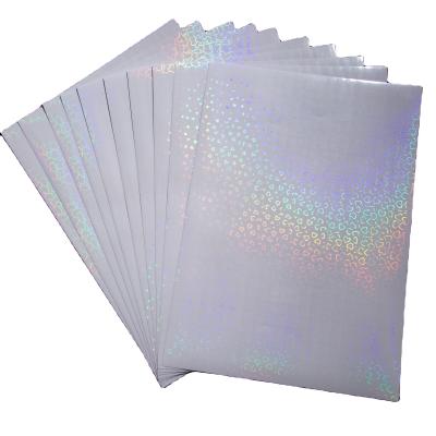 China A4 Holographic Cold Lamination Film Self-Adhesive Transparent PP PVC Sheet for Durable Lamination 215mm for sale