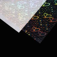 China A4 Self Adhesive Holographic PP PVC Cold Lamination Film 215mm x 762mm for Inkjet for sale