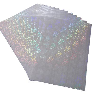 China A4 Self Adhesive Holographic PP PVC Cold Lamination Film 215mm x 762mm for Inkjet for sale
