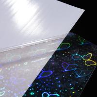 China A4 Self Adhesive Holographic PP PVC Cold Lamination Film 215mm x 762mm for Inkjet for sale