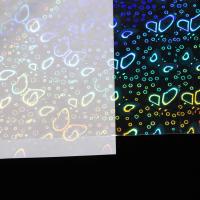 China A4 Self Adhesive Holographic PP PVC Cold Lamination Film 215mm x 762mm for Inkjet for sale
