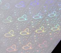 China A4 Self Adhesive Holographic PP PVC Cold Lamination Film 215mm x 762mm for Inkjet for sale