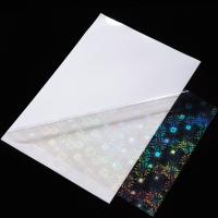 China A4 Self Adhesive Holographic Firework Cold Lamination Film 215mm x 762mm for Inkjet for sale