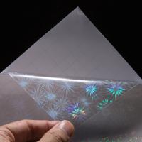 China A4 Self Adhesive Holographic Firework Cold Lamination Film 215mm x 762mm for Inkjet for sale