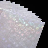 China A4 Self Adhesive Holographic Firework Cold Lamination Film 215mm x 762mm for Inkjet for sale